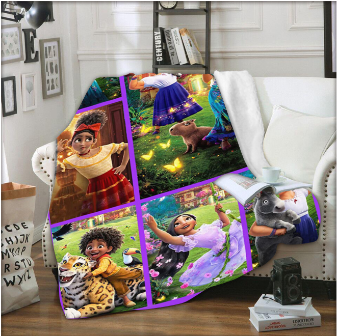 Anime Encanto Plush Throw Blanket - Measures 40 x 60 Inches - Kids and ...