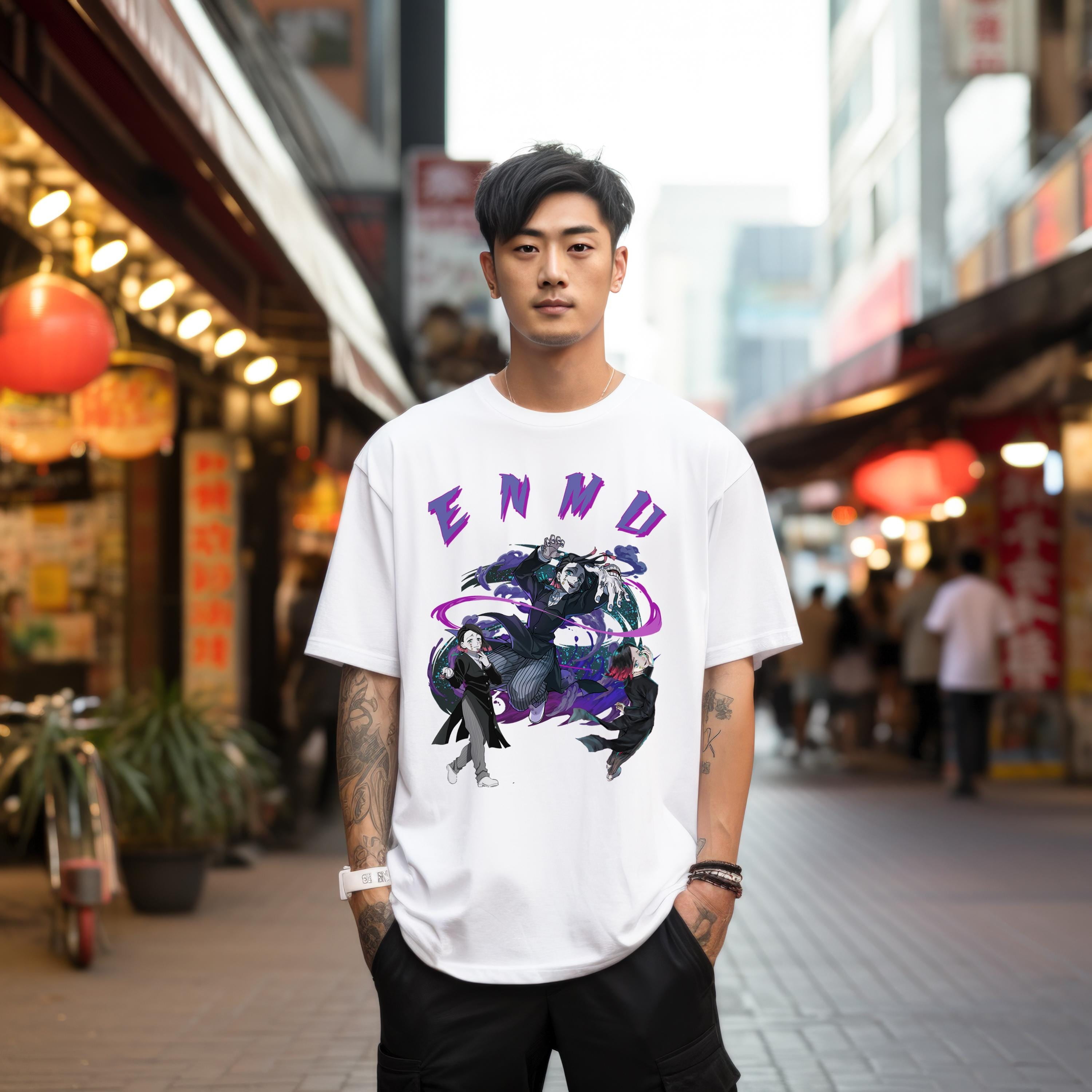 Anime Enmu Gothic Japanese Manga Characters T-Shirt | Dark Spirit ...