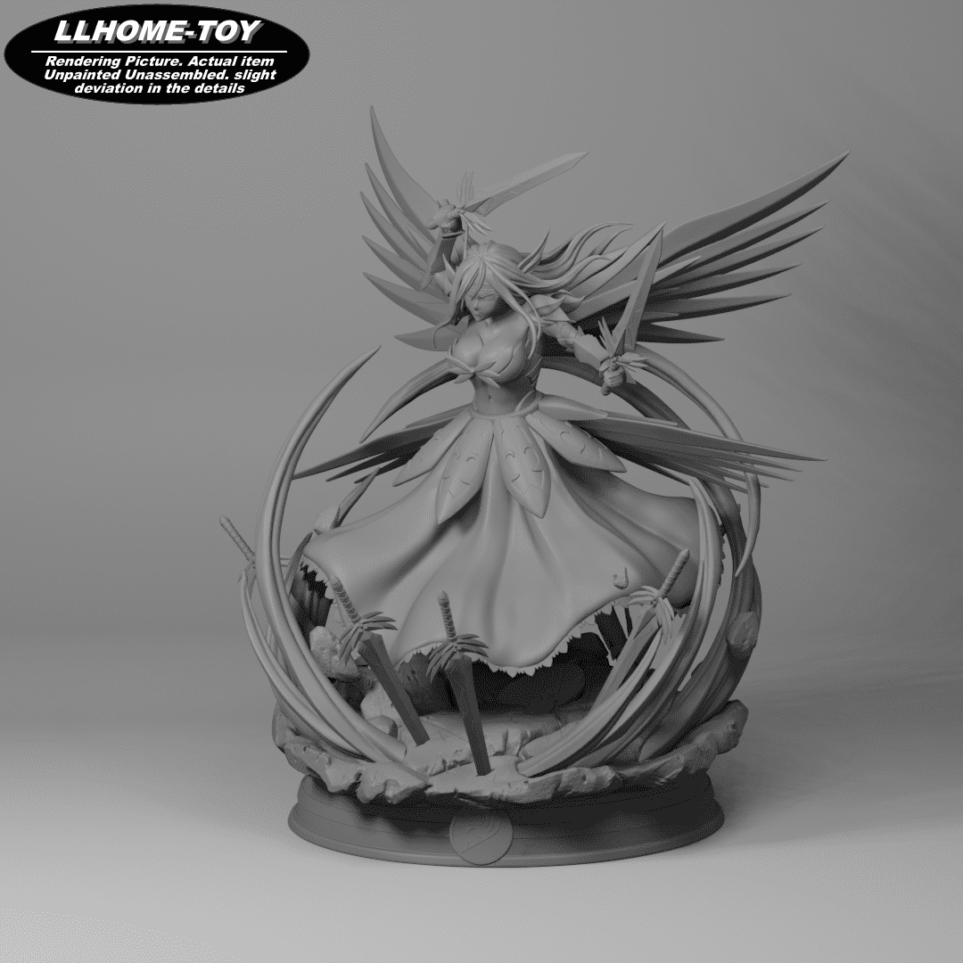 Anime Erza Scarlet 3D Print Figure GK Model Unpainted Unassembled ...