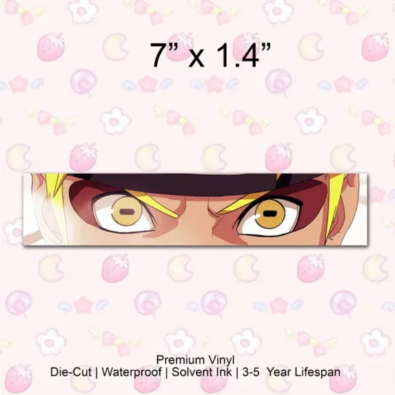 Anime Eyes Car Bumper Sticker Villain Eyes Anime Sticker Phone Decal ...