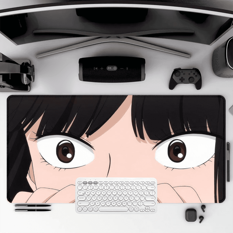 Anime Eyes Mouse Pad 35.4 x 15.8 Inches Rubber Desk Mat for Office ...