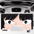 Anime Eyes Mouse Pad 35.4 x 15.8 Inches Rubber Desk Mat for Office ...