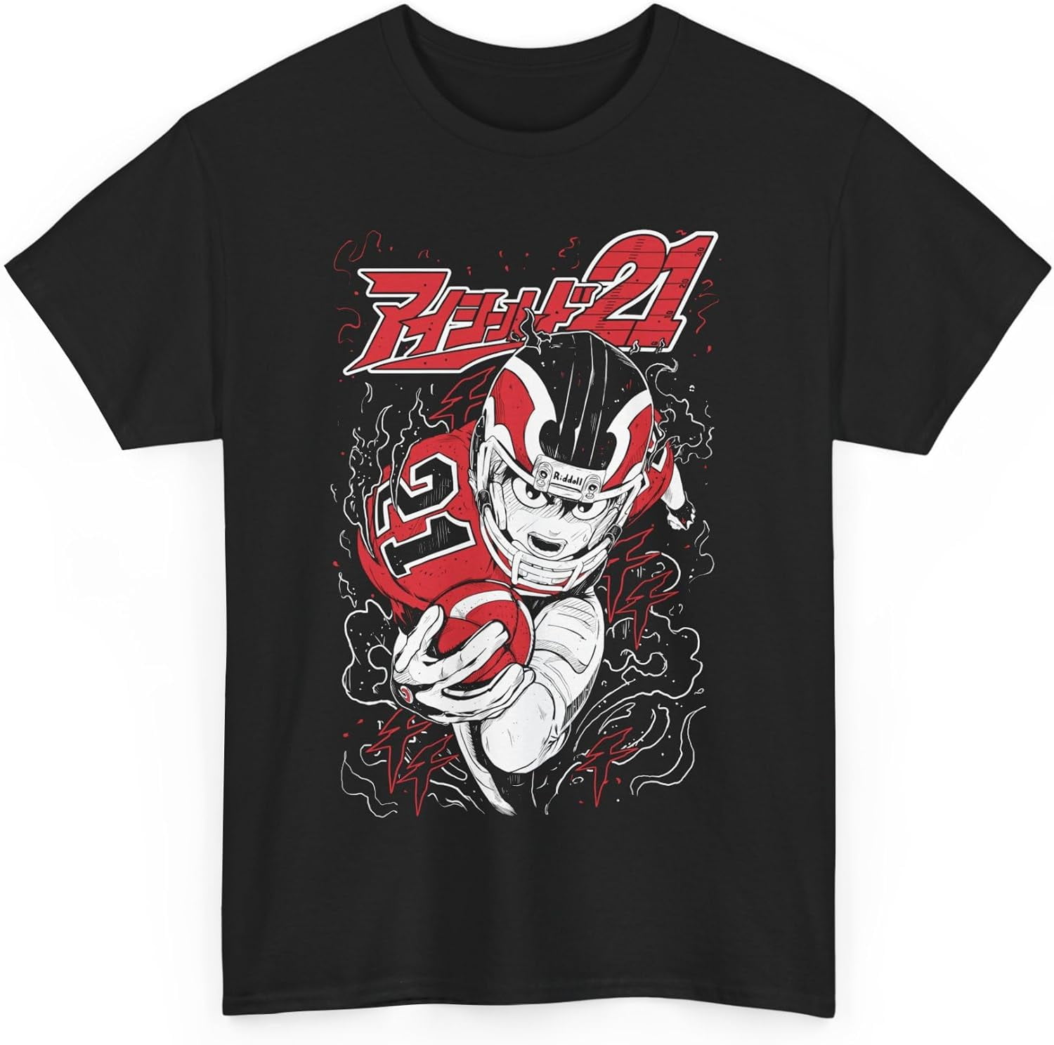 Anime Eyeshield 21 T-Shirt Sports Soccer Graphic Kawaii Anime Gamer ...
