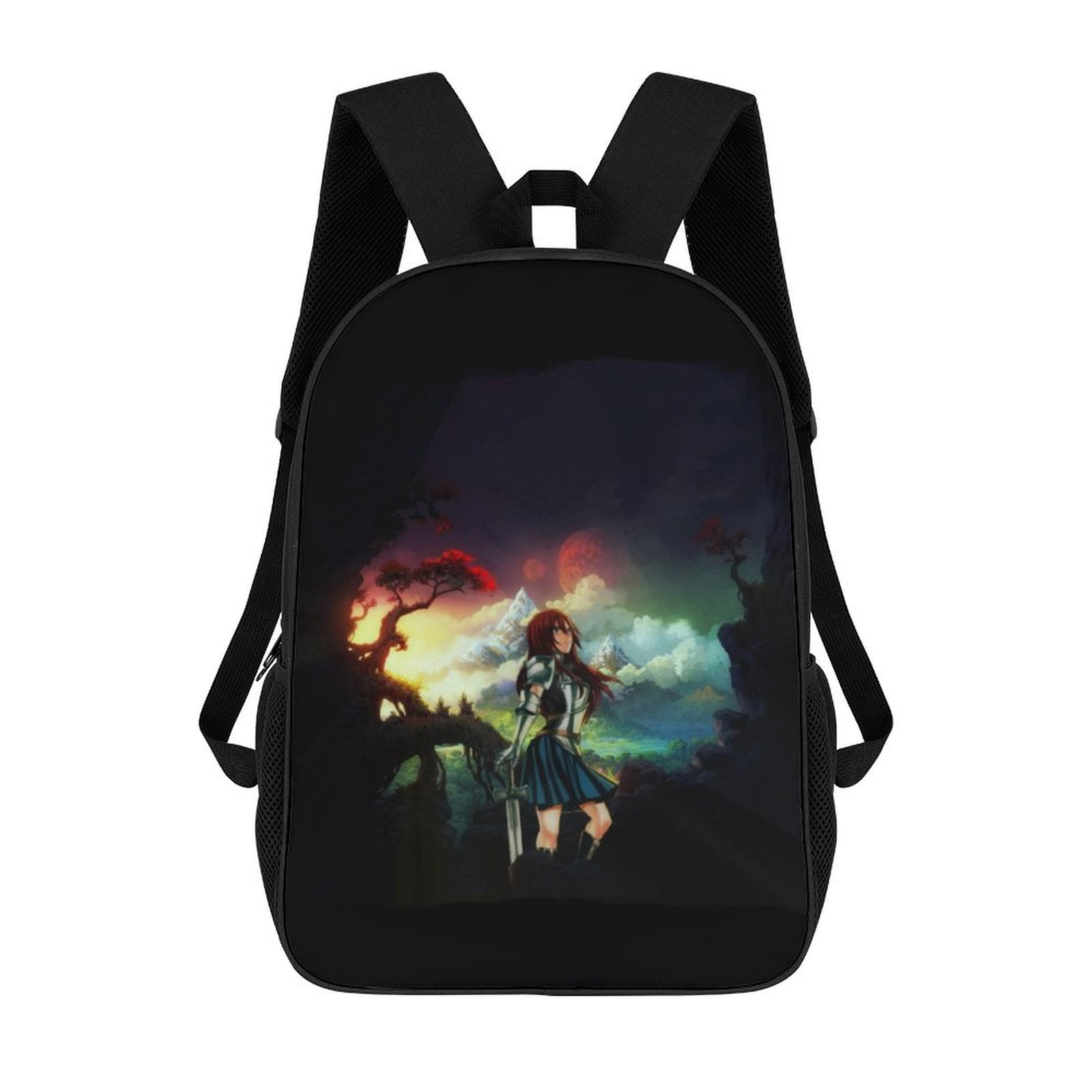 Anime FAIRY TAIL 17 Inch Backpack, Made of Polyester, with Adjustable ...