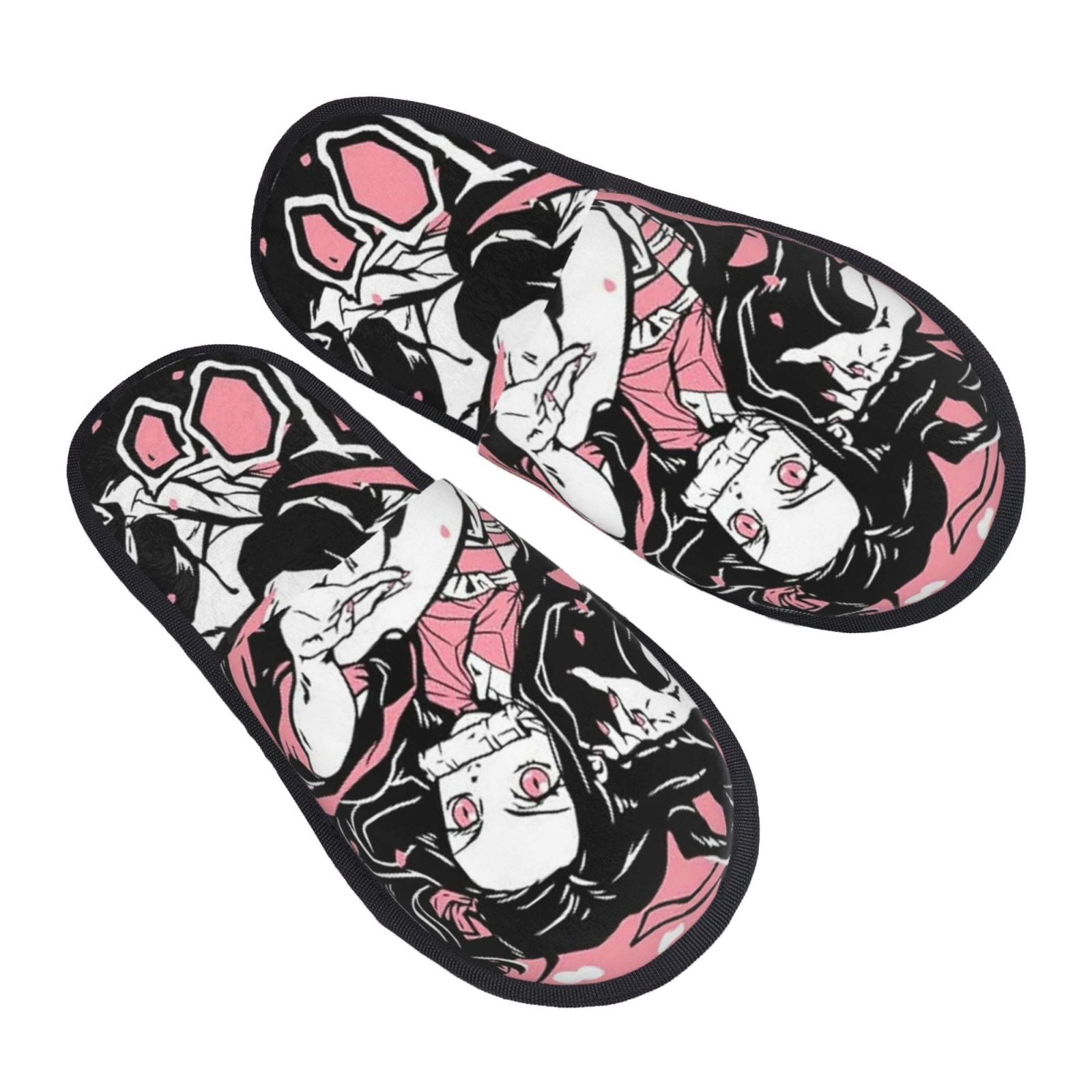 Anime Fanart Nezuko House Slippers Slip-On Indoor Memory Foam House ...
