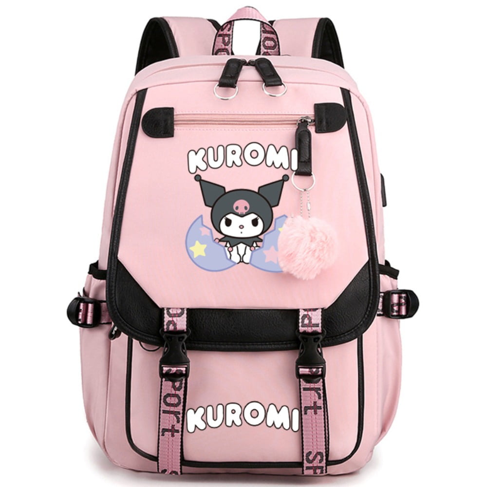 Anime Fashion Kuromi Pattern Trend Backpack Cosplay Laptop Backpack ...