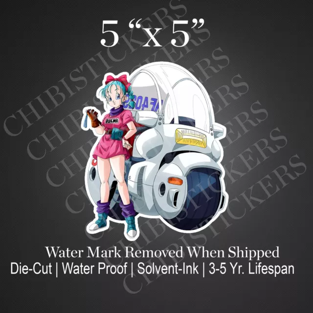 Anime Fighter Dragon Cartoon Vinyl Bumper Sticker Manga Waterproof ...