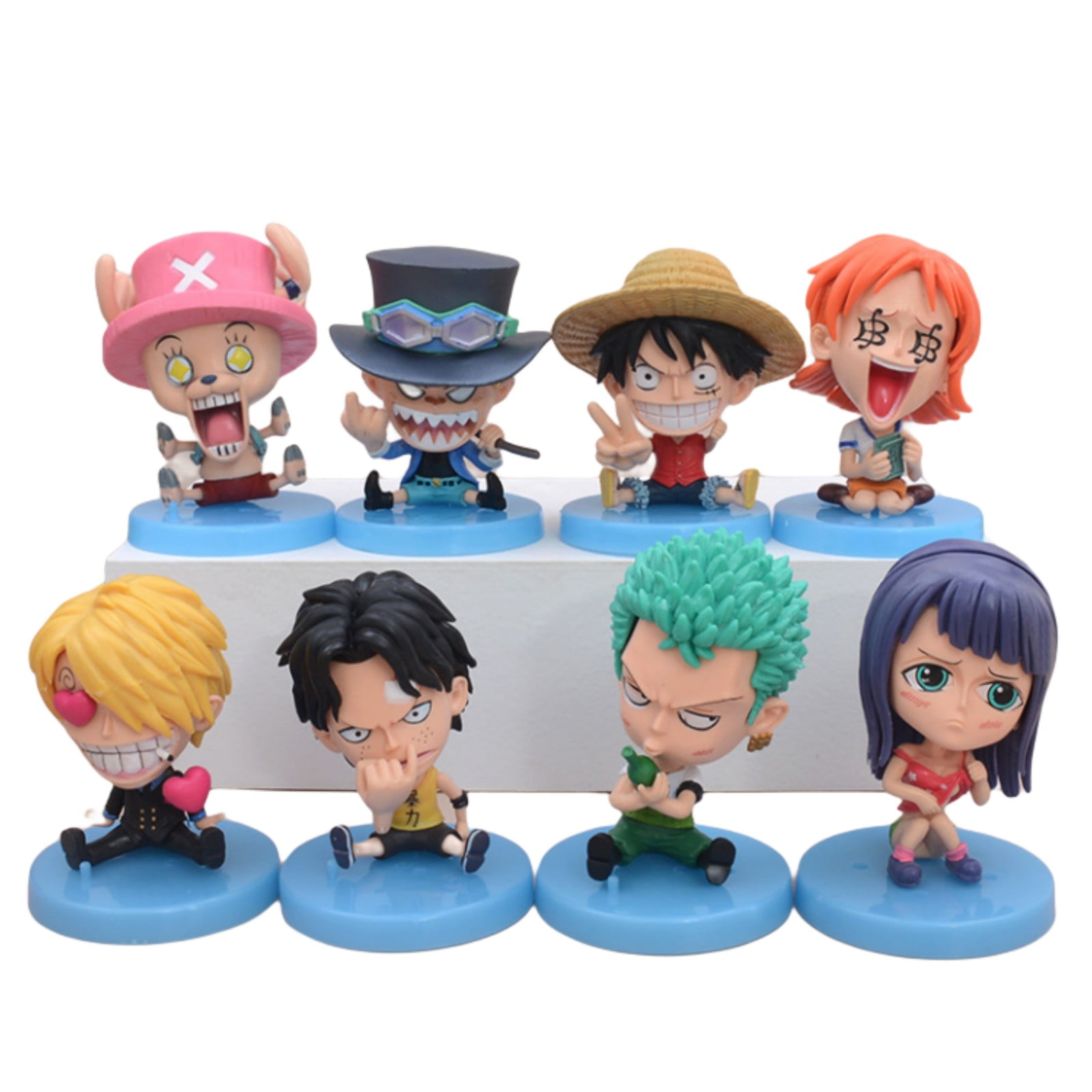 Anime Figure 10cm Q Version Sanji Figure Sabo Figure NamiFigure（8PCS ...