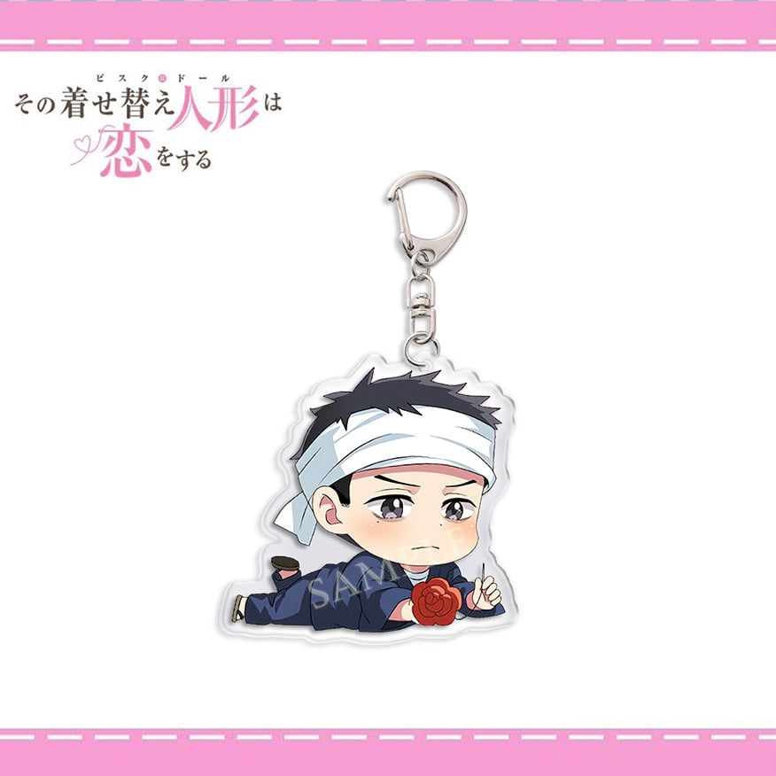 Anime Figure My Dress-Up Darling Key Ring Transparent Acrylic Key Chain ...