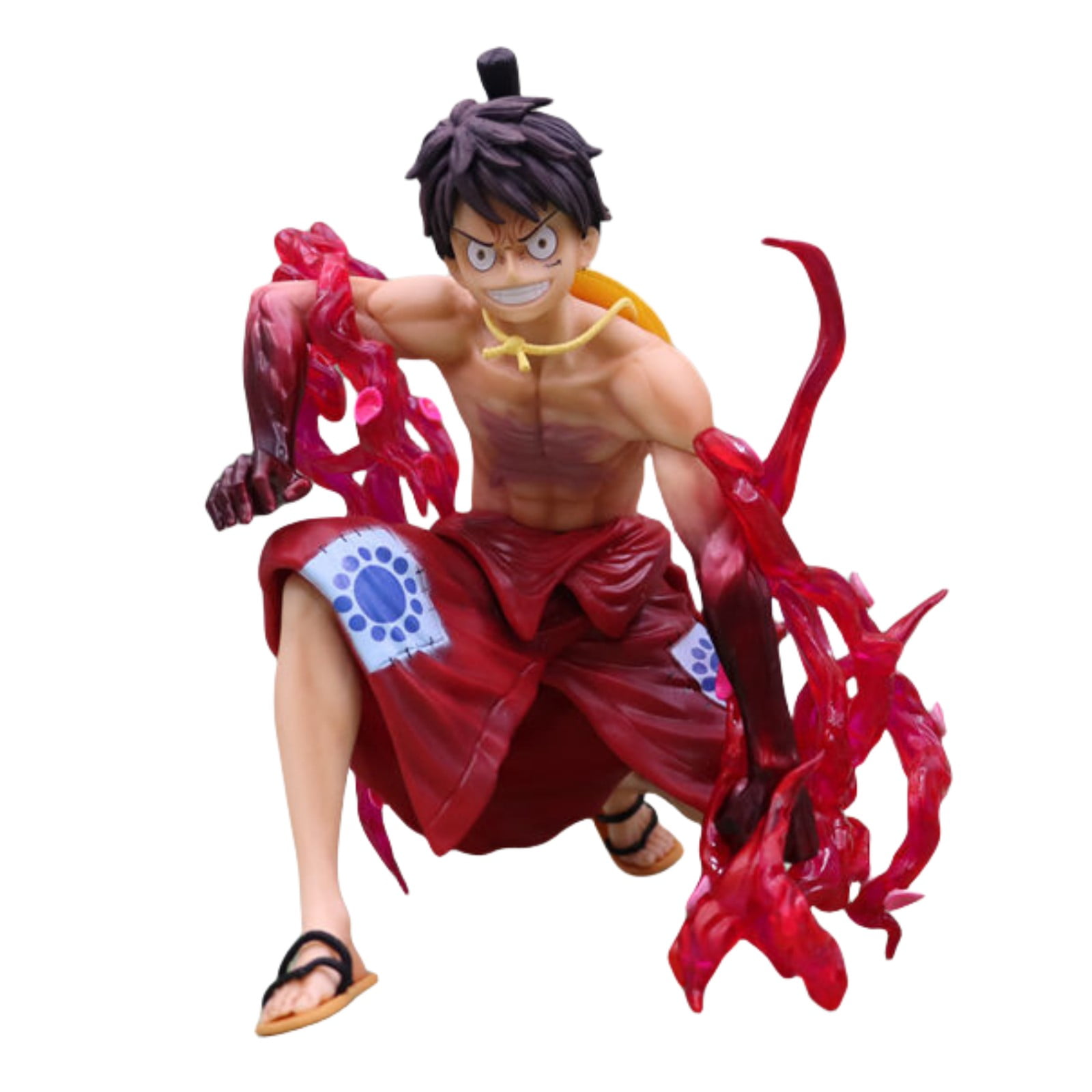 Anime Figures Kneeling position Luffy Figure PVC Collectible Toy Action ...