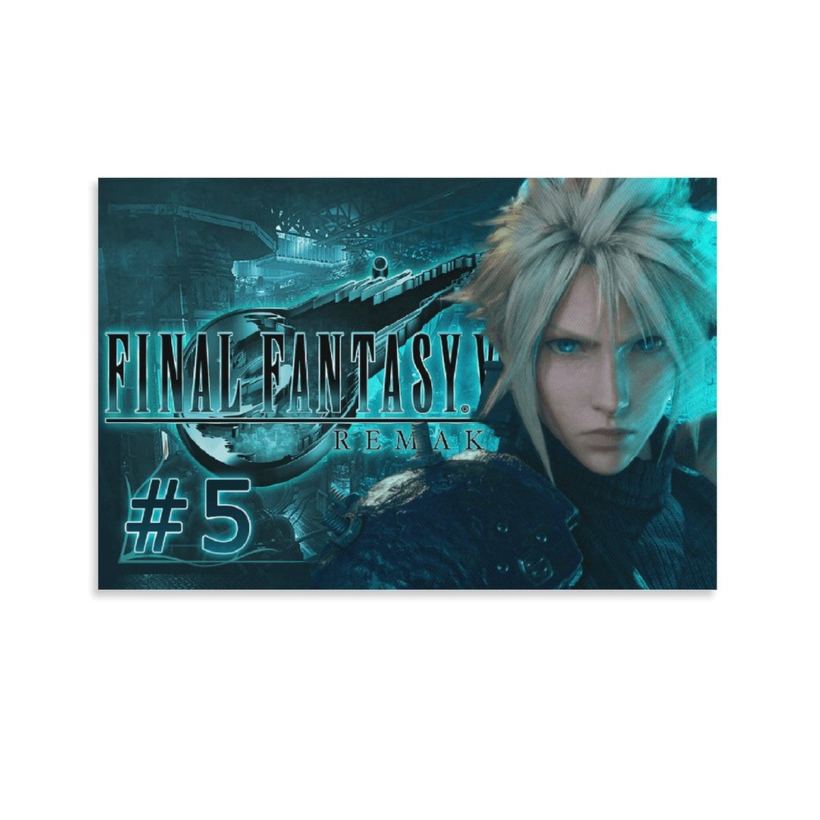 Anime Final Game Fantasy 7 Rebirth Art Game Poster Cloud (2) Painting ...