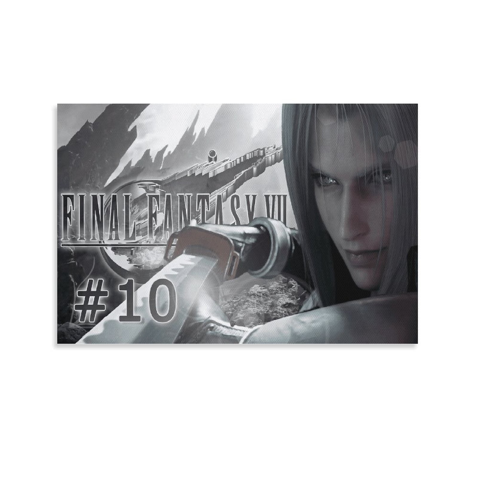 Anime Final Game Fantasy 7 Rebirth Art Game Poster Sephiroth Canvas Art ...