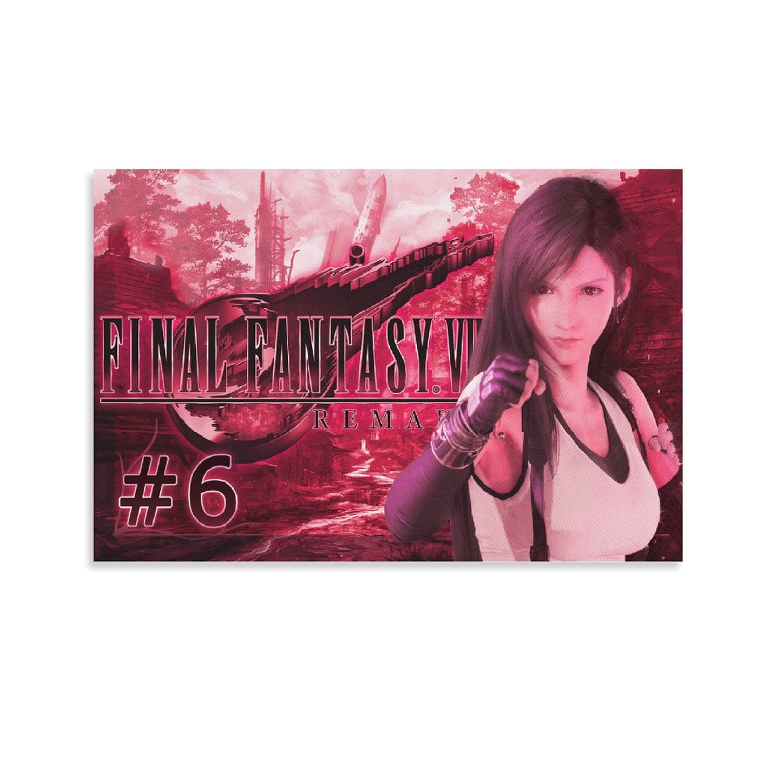 Anime Final Game Fantasy 7 Rebirth Art Game Poster Aerith (2) Canvas ...