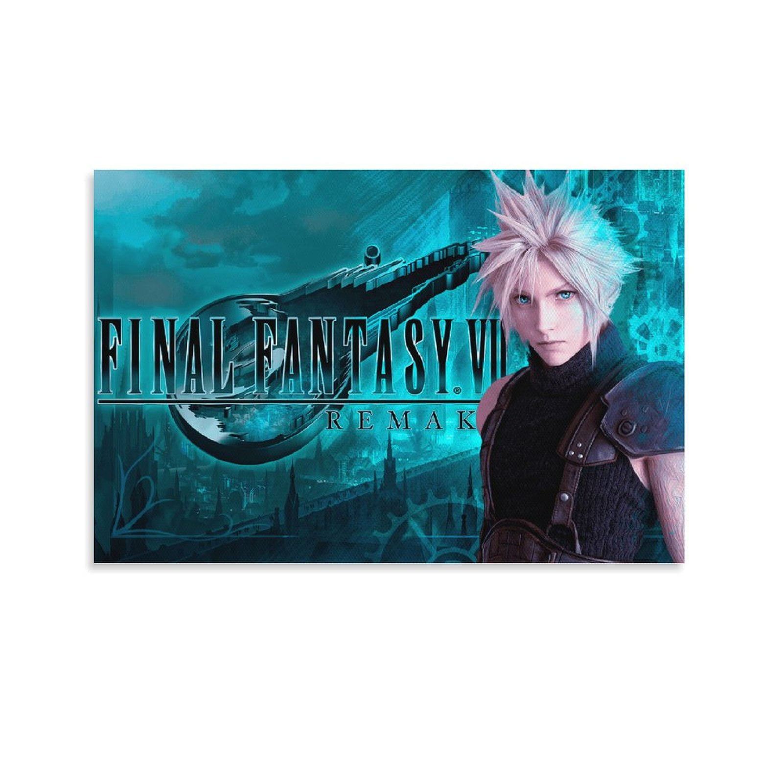 Anime Final Game Fantasy 7 Rebirth Art Game Poster Cloud Wall Art ...