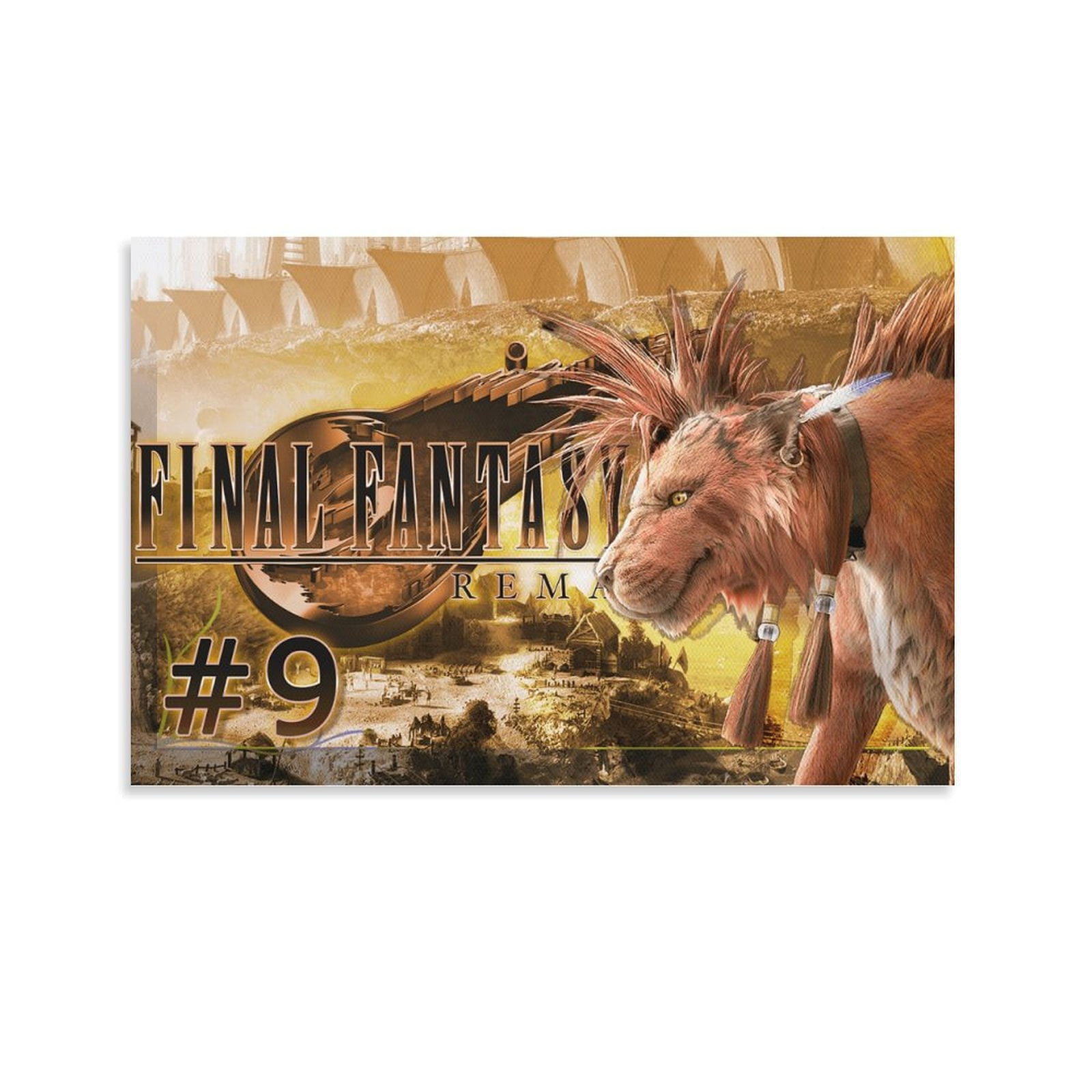 Anime Final Game Fantasy 7 Rebirth Art Game Poster Painting On Canvas ...