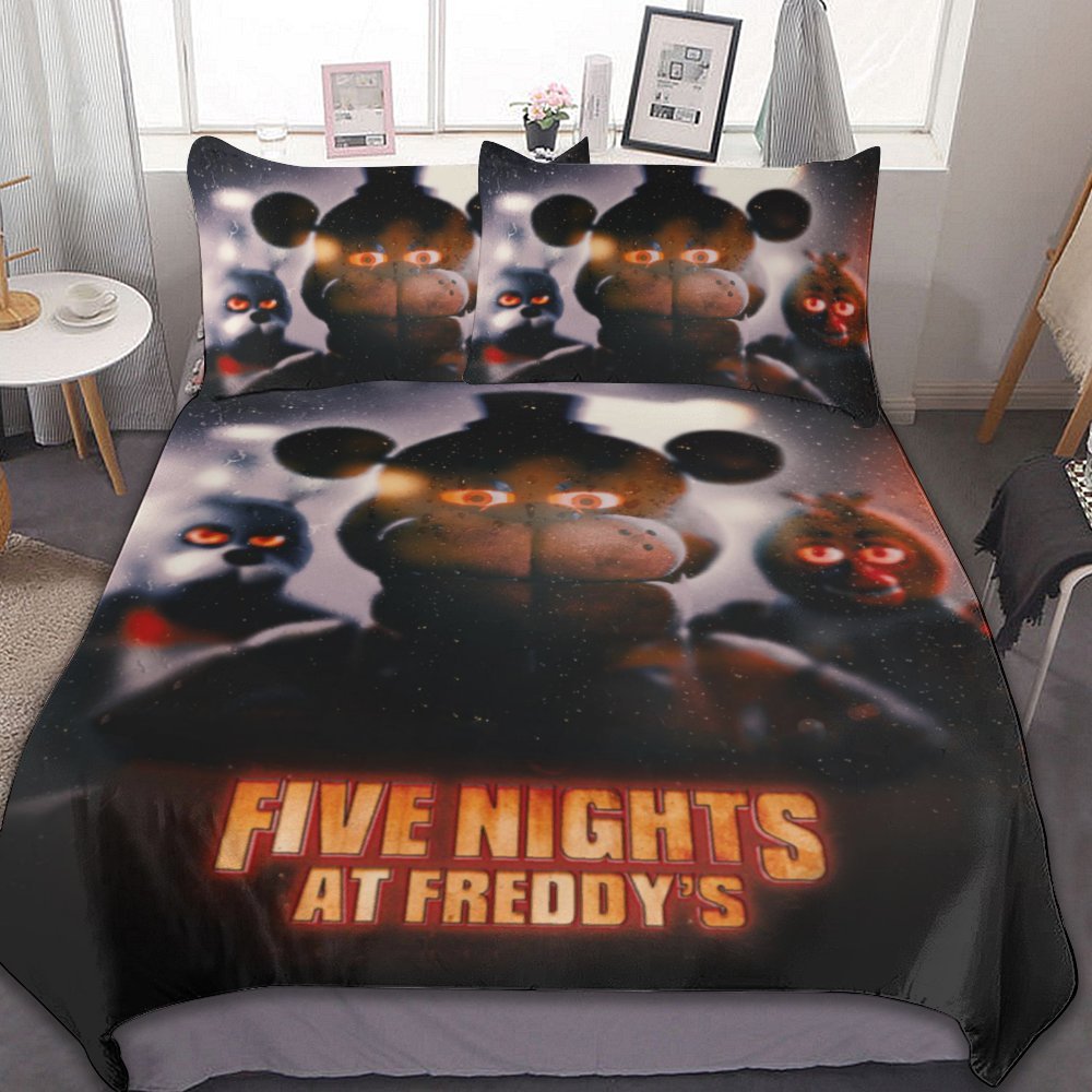 Anime Five Nights At Freddy's Bedding Set, Ultra Soft Bedding Set Girls ...