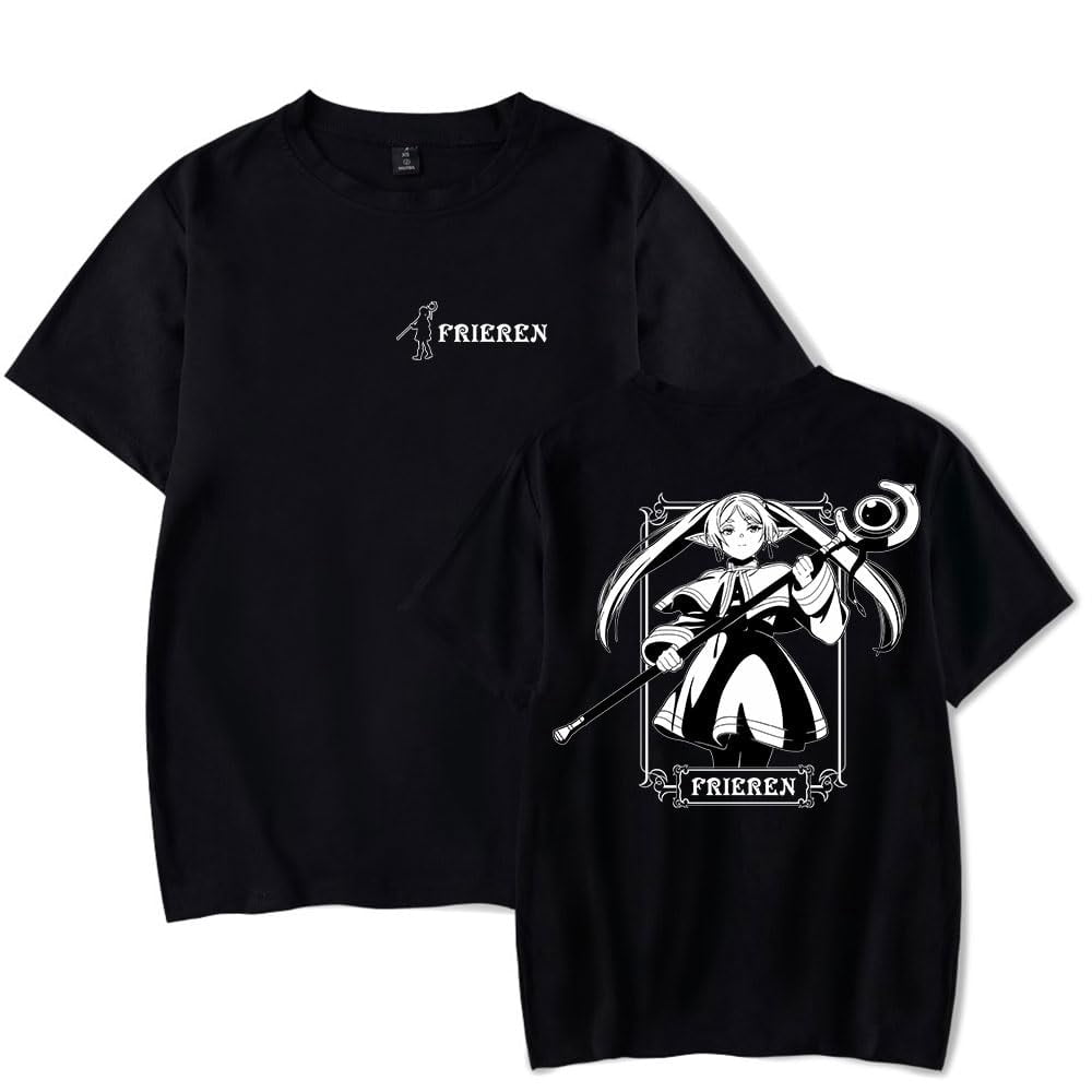 Anime Frieren Beyond Journey's End T-Shirt Summer Men/Women Short ...