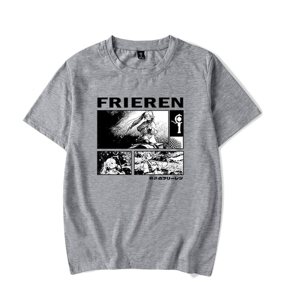 Anime Frieren Merch T-shirts Casual Trend Summer Harajuku Anime Print ...