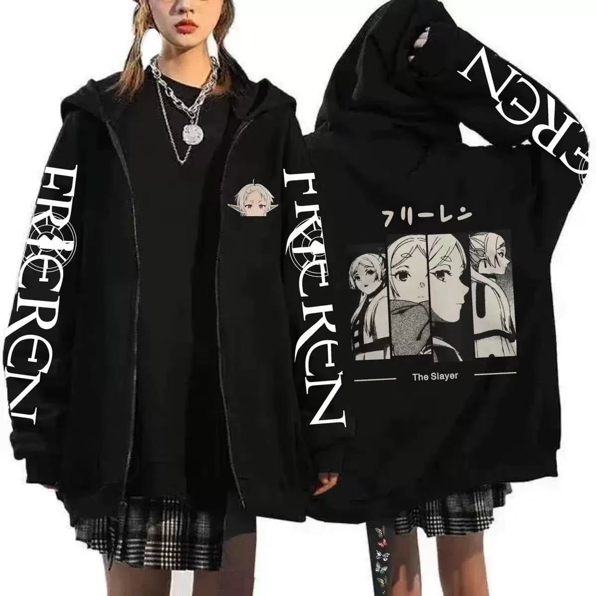 Anime Frieren Zip-Up Hoodie Women Men Hooded Sweatshirt Multiple styles ...