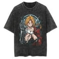 Anime Fullmetal Alchemist Casual T-shirt Streetwear Edward Elric Short ...
