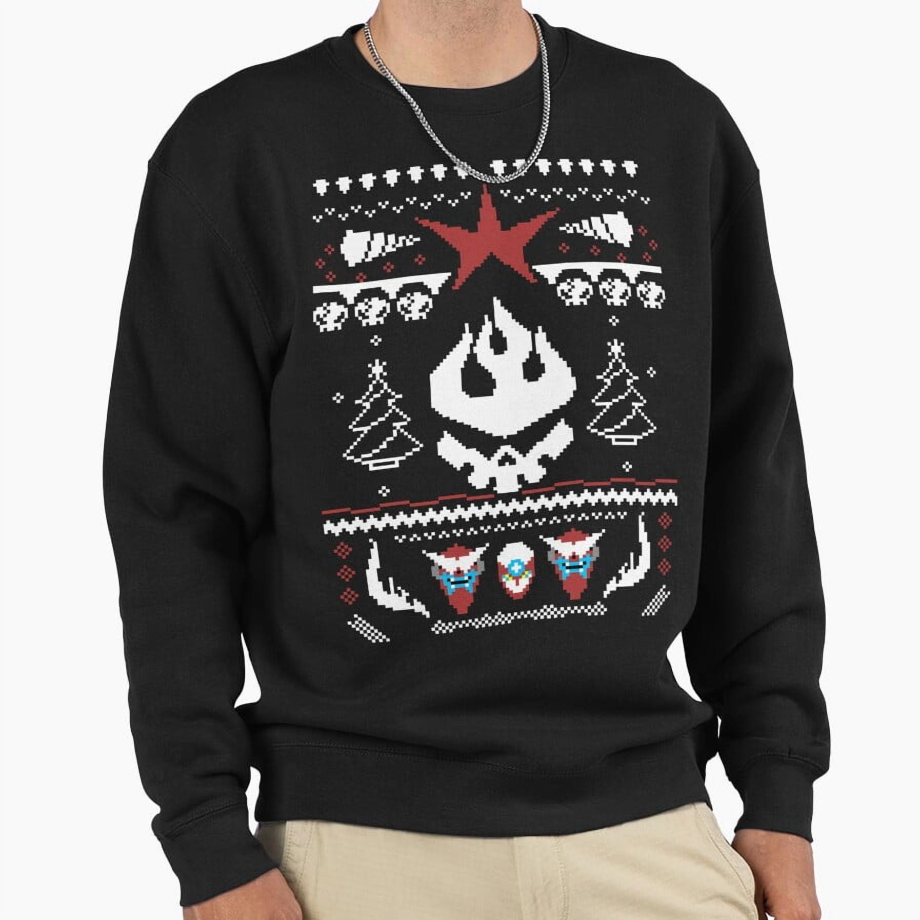 Anime Funny Christmas Sweater Style Mecha Funny Retro Graphic Art ...