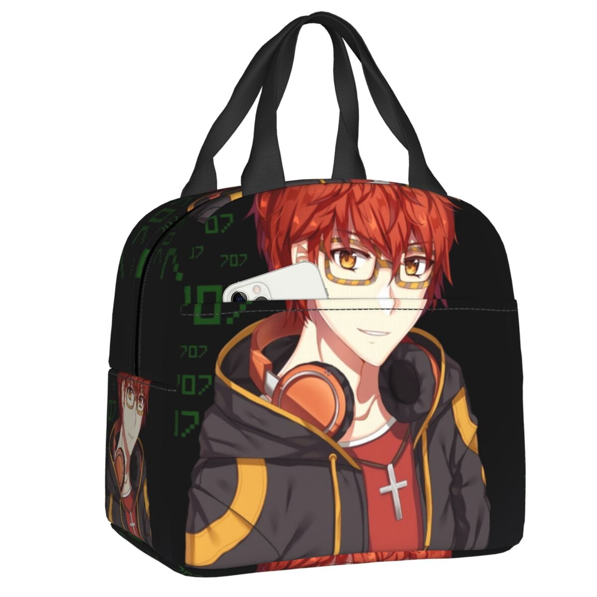 Anime Game Mystic Messenger Hy Buddha Chip Insulated Lunch Bag Portable ...