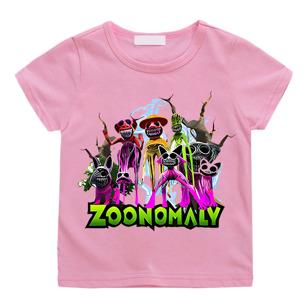 Anime Game Zoonomaly T Shirt Monster Cat Cotton T-shirt Kids Tee Shirt ...
