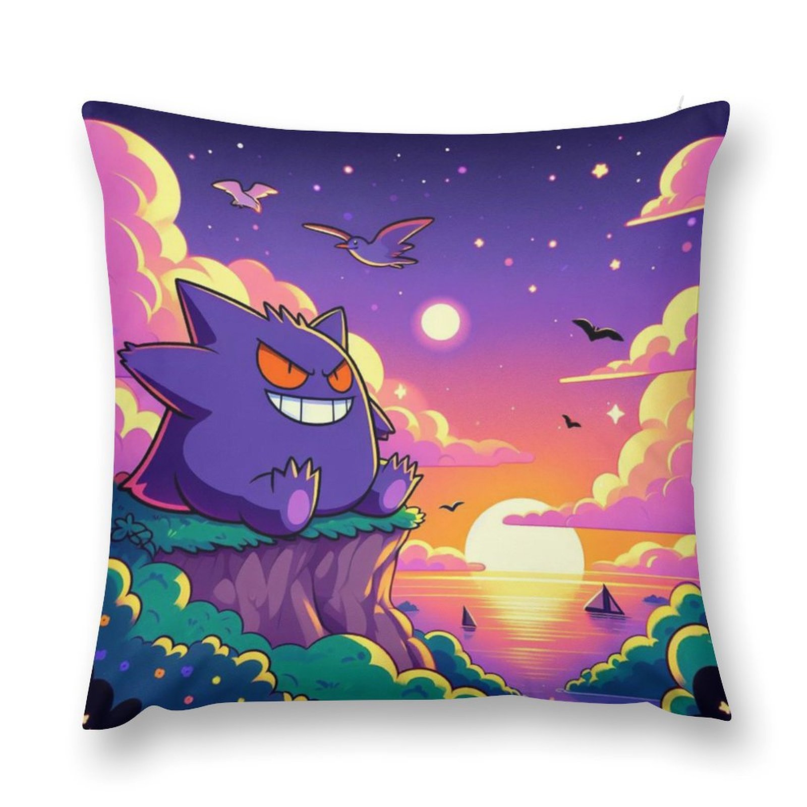 Anime Gengar Pillowcases Gengar Merch 18 "x18 " Anime Decorative ...