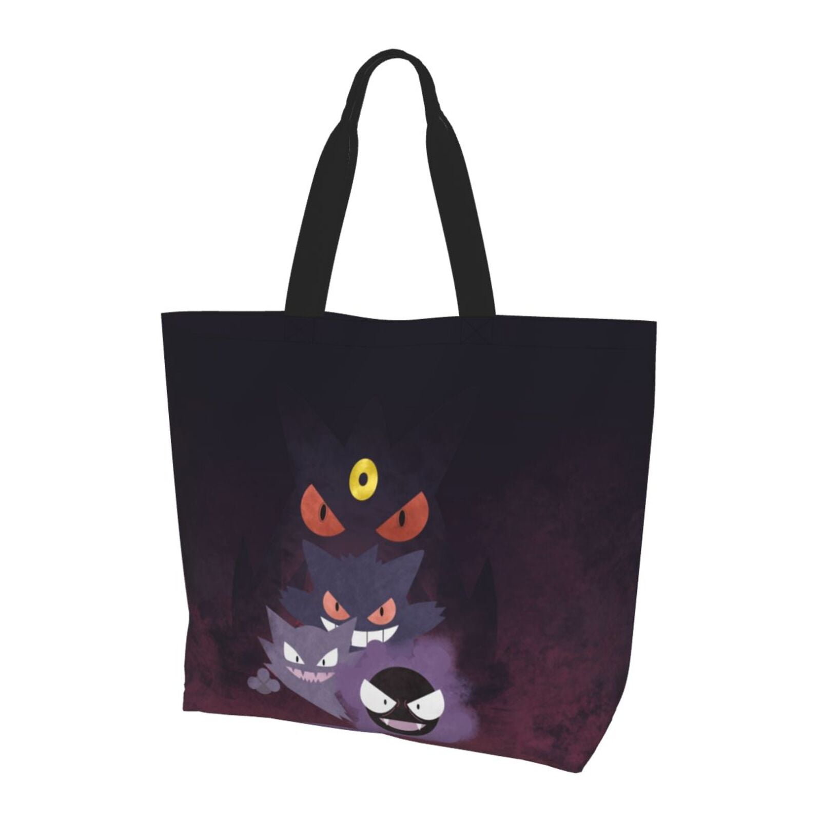 Anime Gengar Tote Bags Reusable Women Shoulder Bag Grocery Bag Travel ...