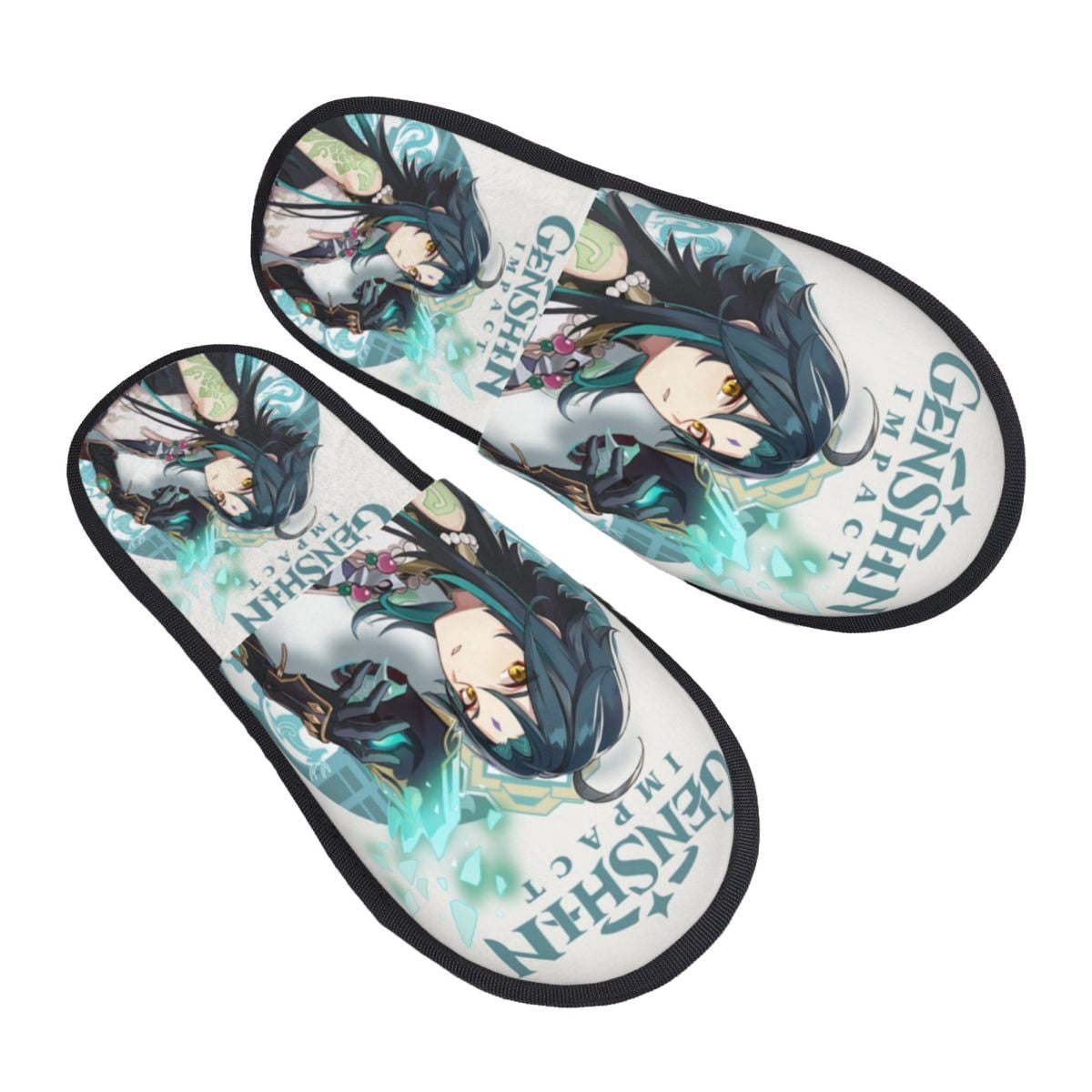 Anime Genshin Impact House Slippers Women Cozy Memory Foam Manga Kawaii ...