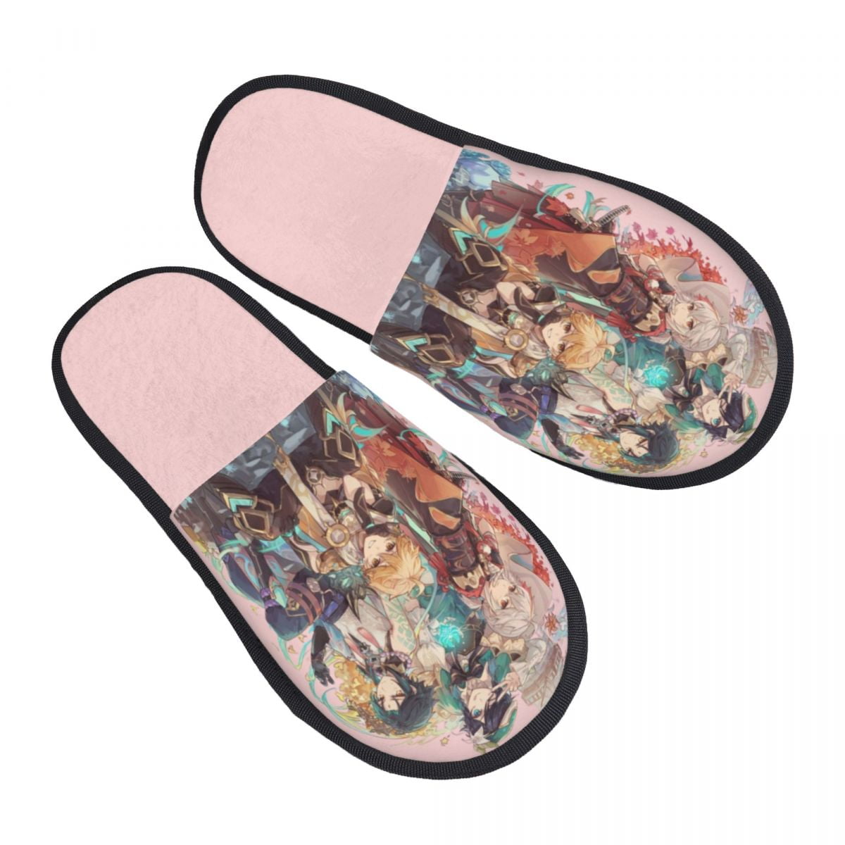 Anime Genshin Impact House Slippers Women Cozy Memory Foam Manga Kawaii ...
