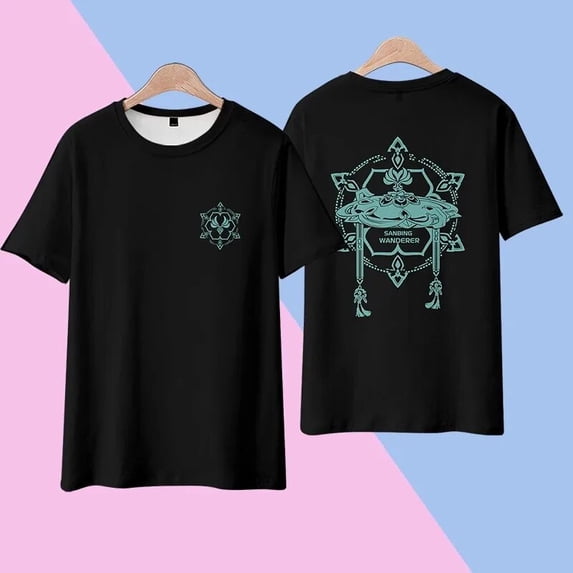Anime Genshin Impact Wanderer 3D Print T Shirt Women Men Summer O-neck ...