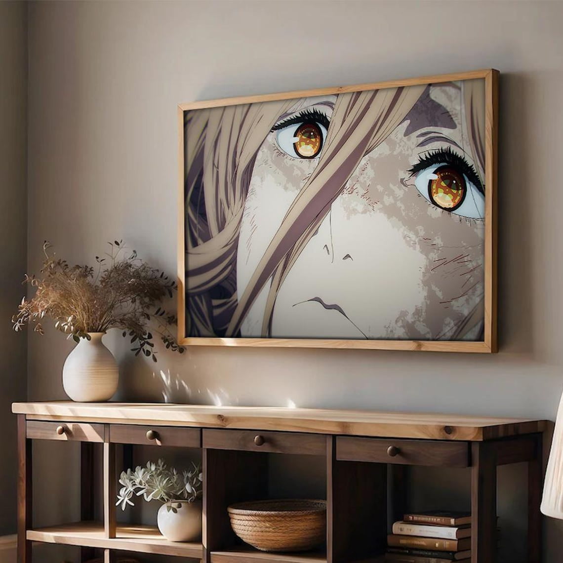 Anime Girl Art: Manga Style Japanese, Unframed Canvas Size 16x24 ...