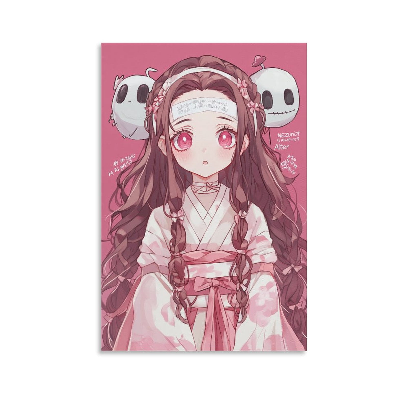 Anime Girl Art Wall Painting Artworks Picture Print Poster Wall Art ...