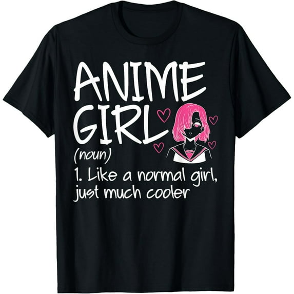 Anime Girl Definition Anime Lovers Merch T-Shirt100% cotton - Walmart.com
