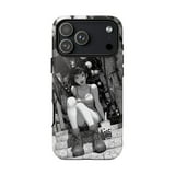 Anime Girl Drinking Boba Tea Tough Case for iPhone 11,12,13,14,15,16 ...