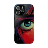 Anime Girl Eye Illustration Drawing Sketch Phone Case for iPhone 11,12 ...