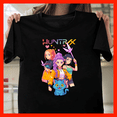 Anime Girl Group & Cute Cat T-Shirt - Vibrant Anime Style Tee A369, for ...