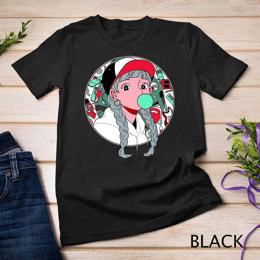 Anime Girl Japanese Aesthetic Otaku Manga Animation Graphic T Shirt,for ...