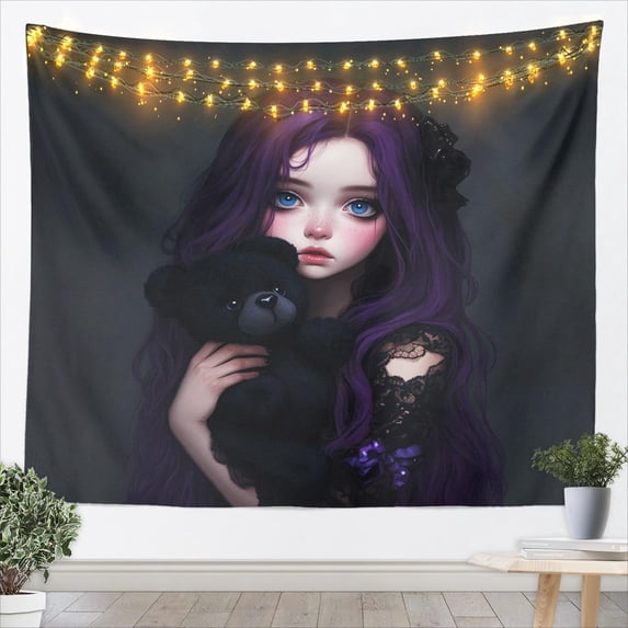 Anime Girl Japanese Style Wall Tapestry Large 59 x 82 Inches Adult Soft ...