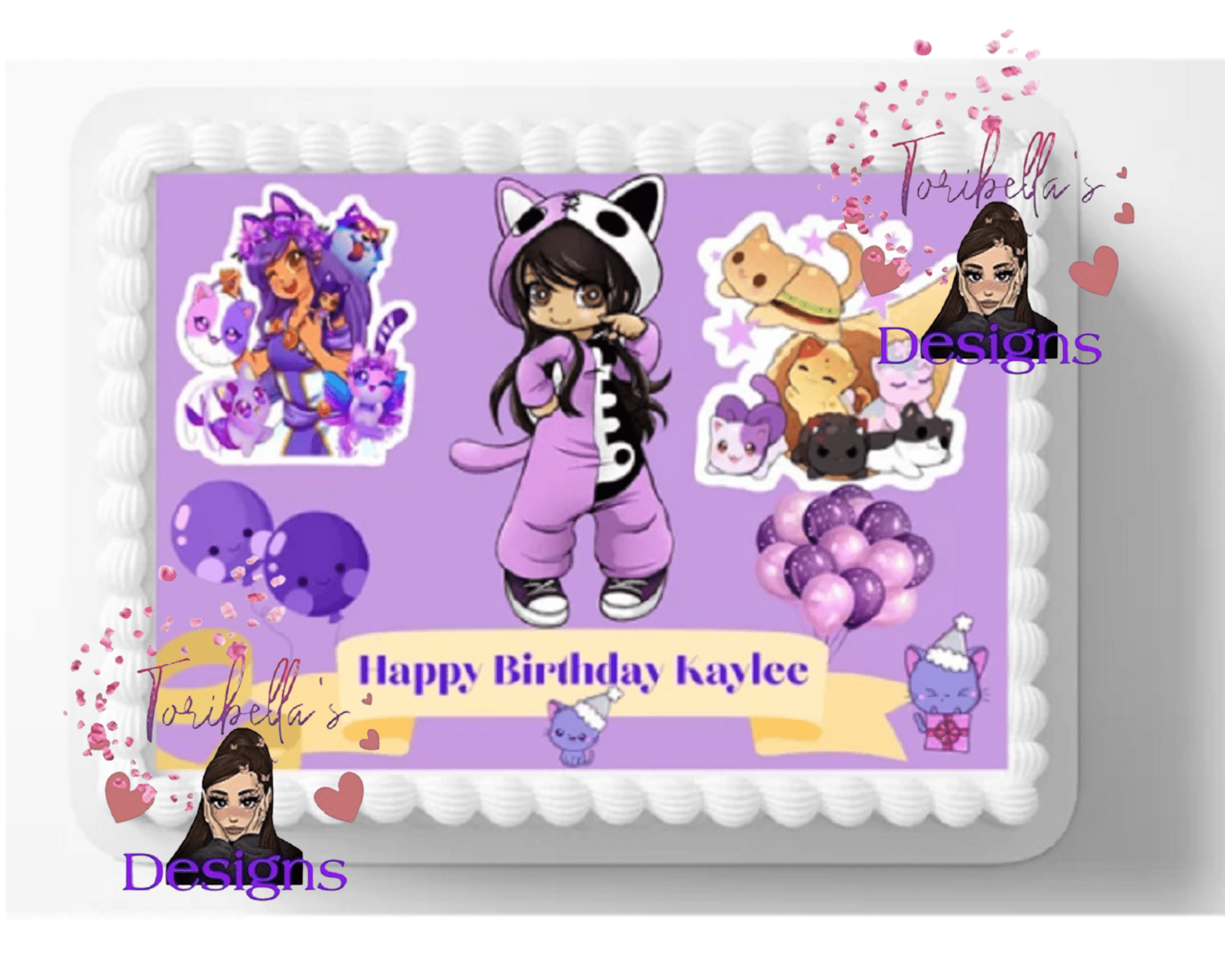 Anime Girl Mine Birthday Edible Image Cake Topper, by ToriBellas ...