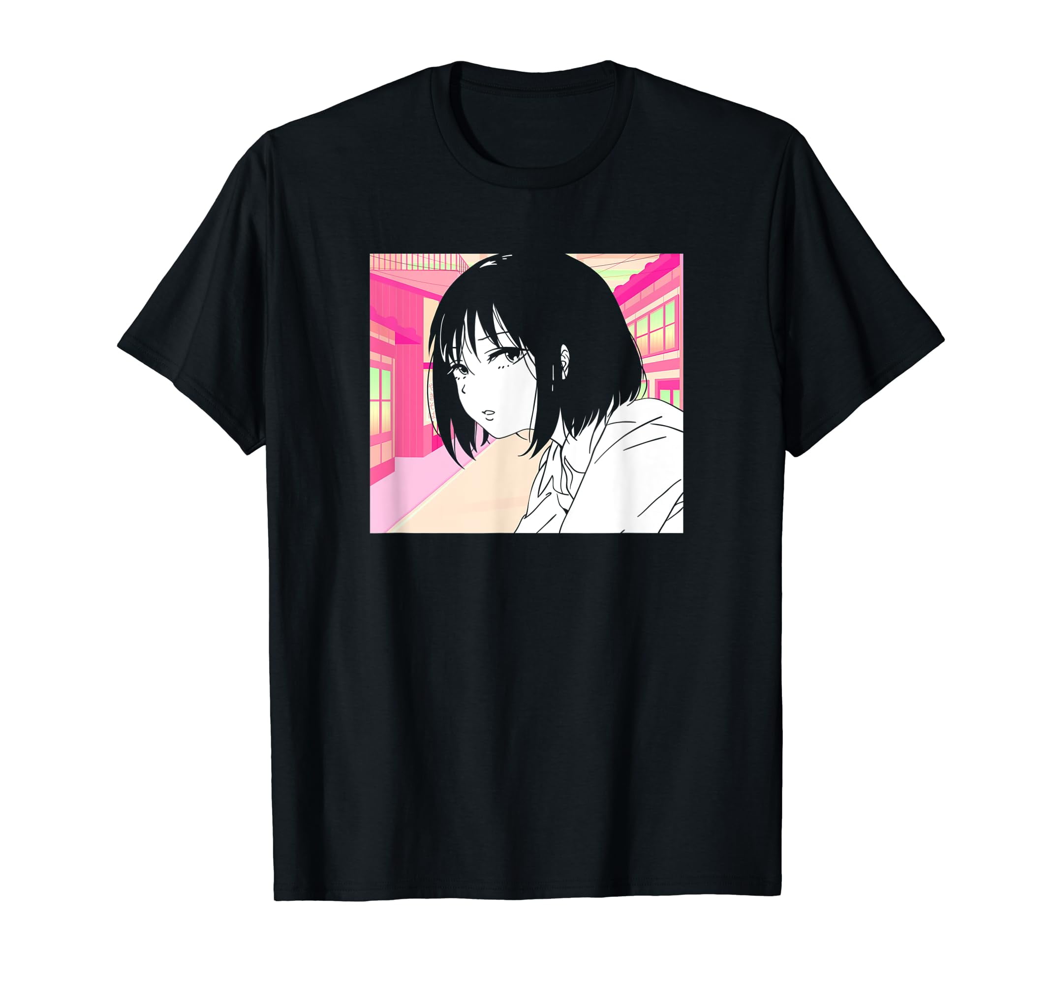 Anime Girl Waifu Japanese Aesthetic Kawaii Girl Otaku Japan T Shirt