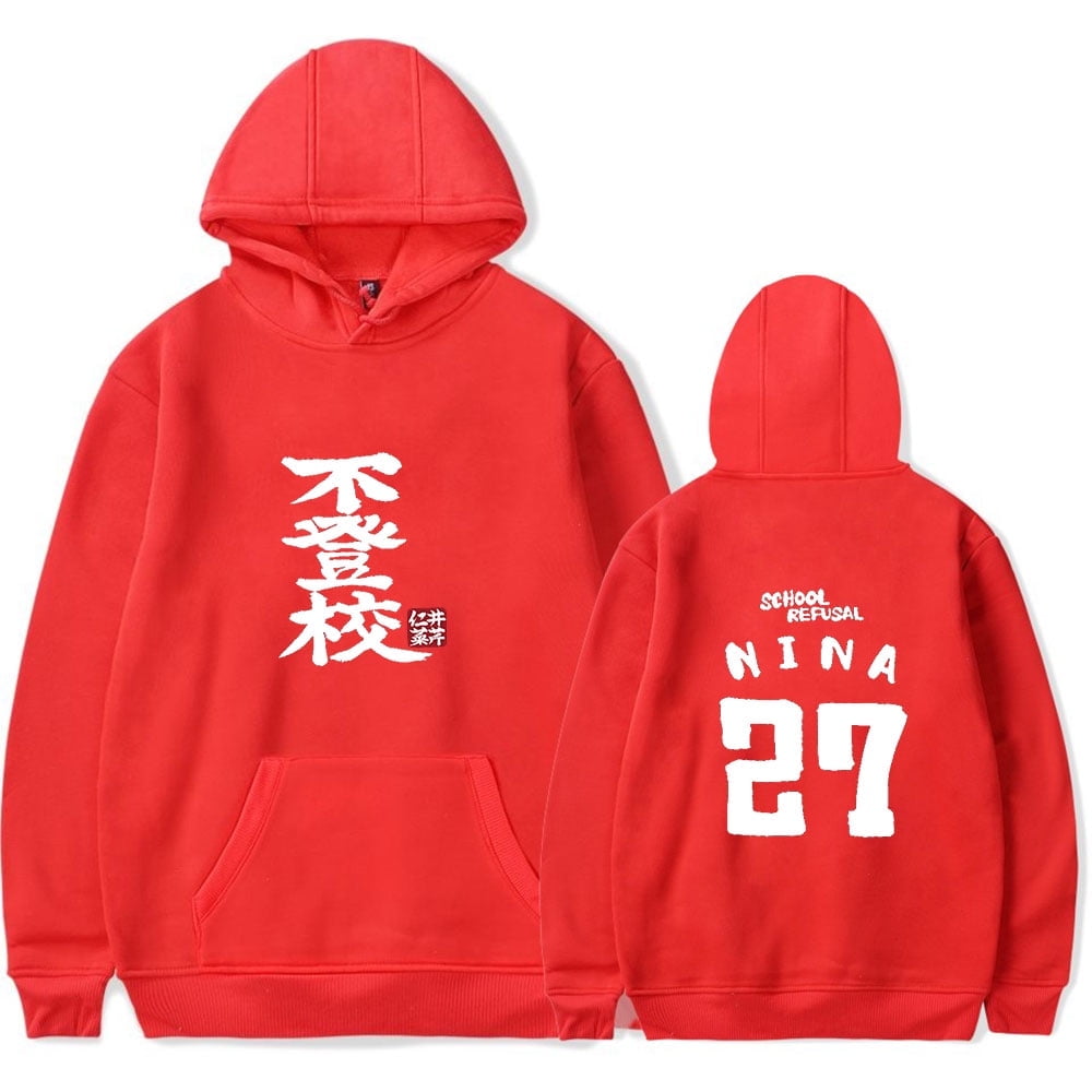 Anime Girls Band Cry Merch Nina Iseri Hooded sweatshirt unisex long ...