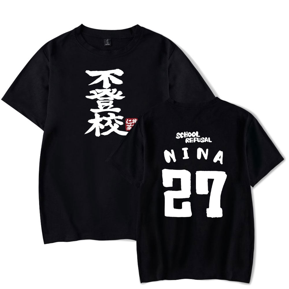 Anime Girls Band Cry merch school refusal cosplay T Shirt Short Sleeve ...