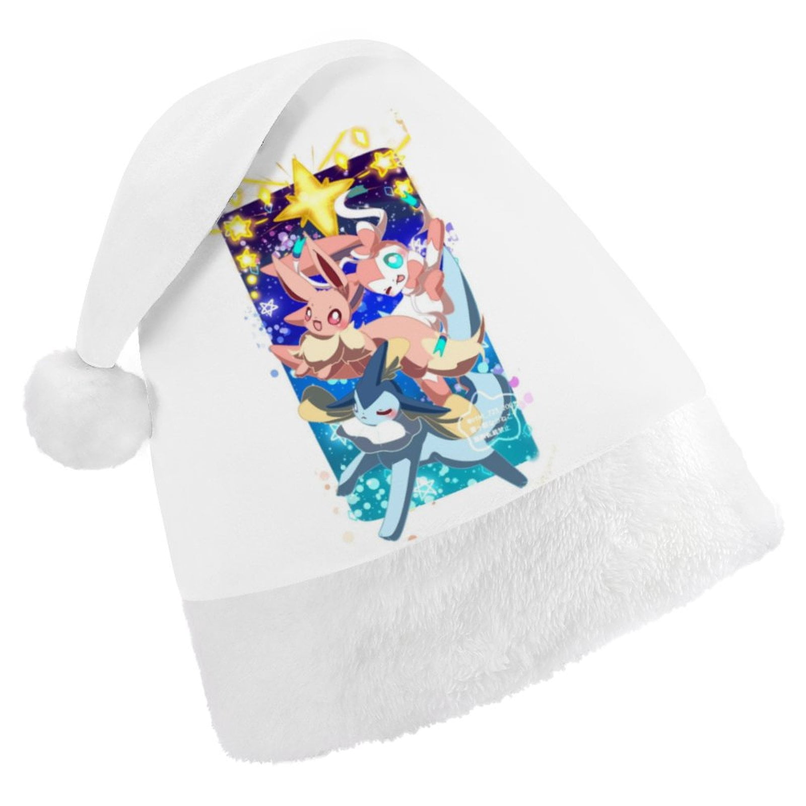 Anime Go Eevee Evolutions Christmas Hat Santa Hat Xmas Holiday Hat ...