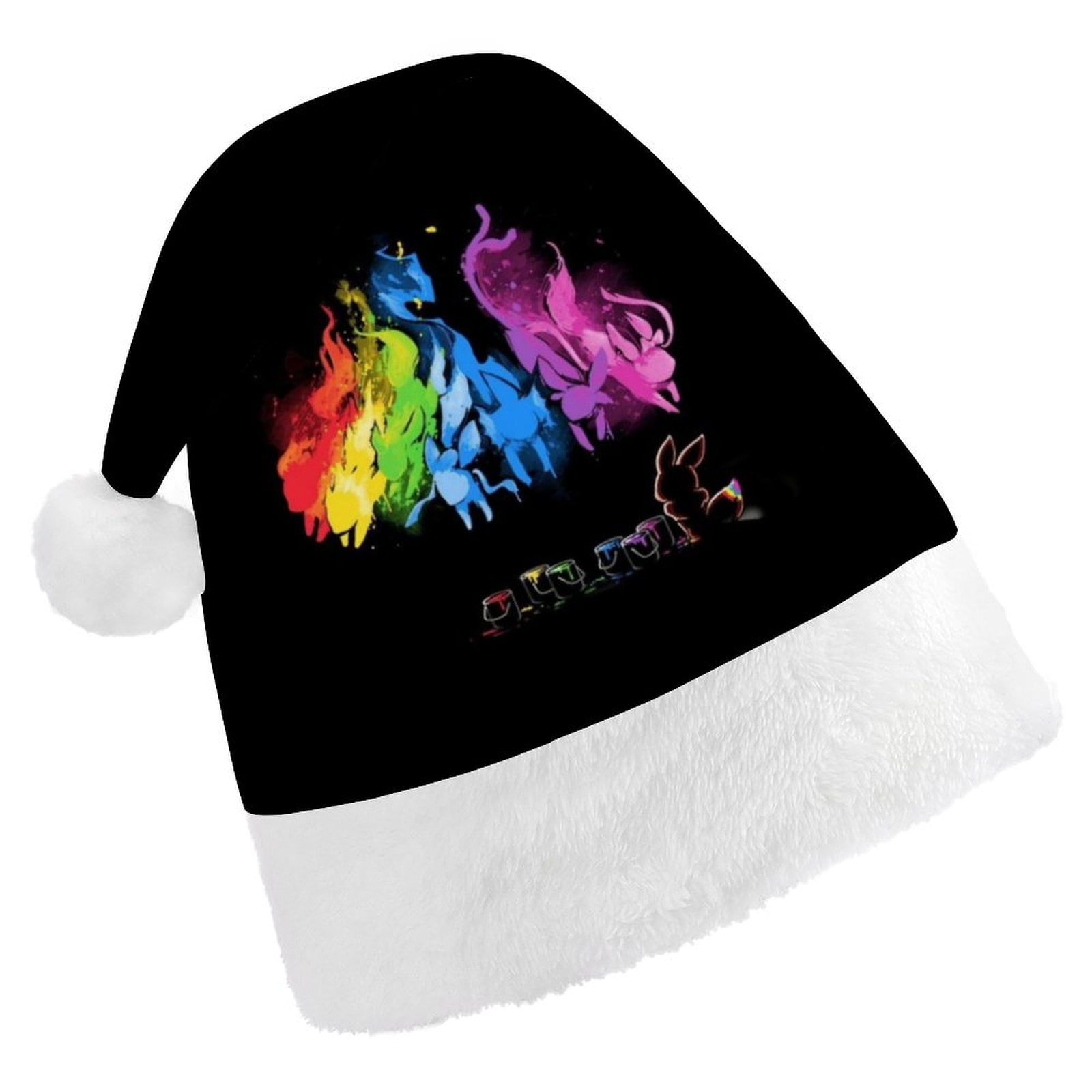 Anime Go Eevee Evolutions Christmas Hat Santa Hat Xmas Holiday Hat ...