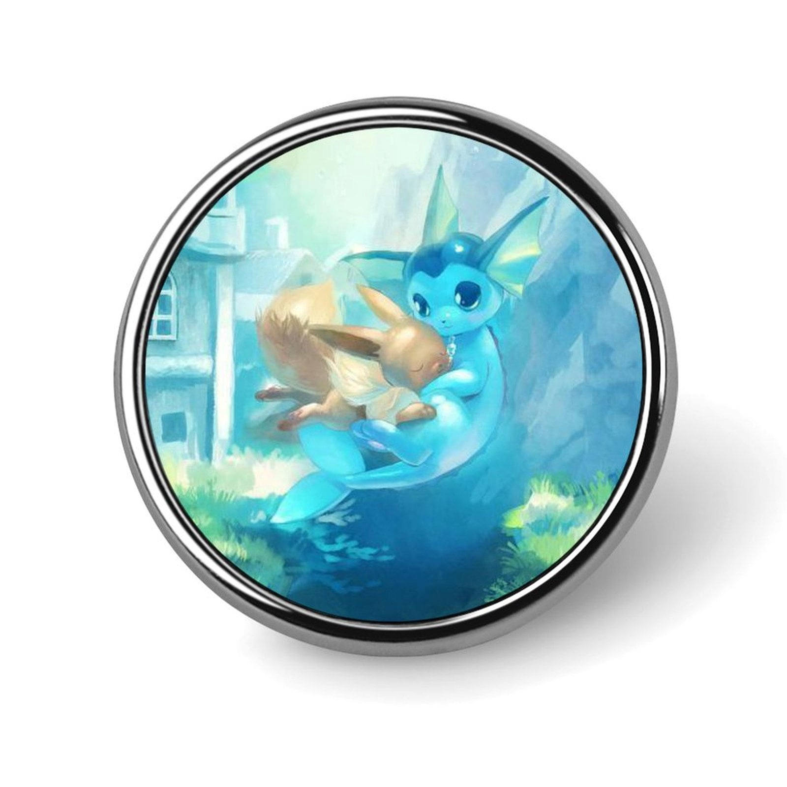 Anime Go Eevee Evolutions Circle Badges Round Chest Pins Brooch Decor ...