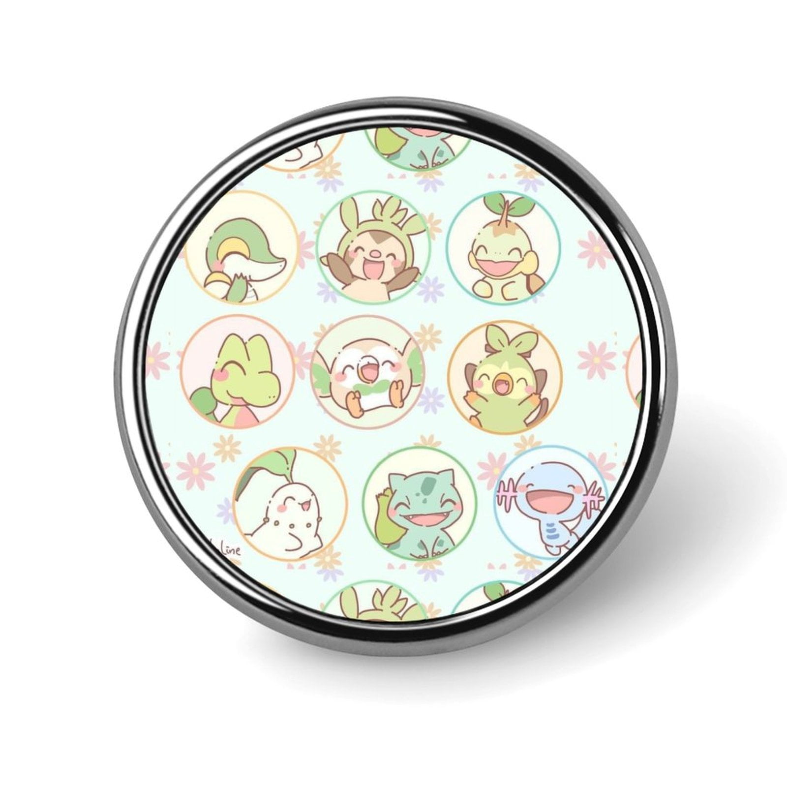 Anime Go Eevee Evolutions Circle Badges Round Chest Pins Brooch Decor ...