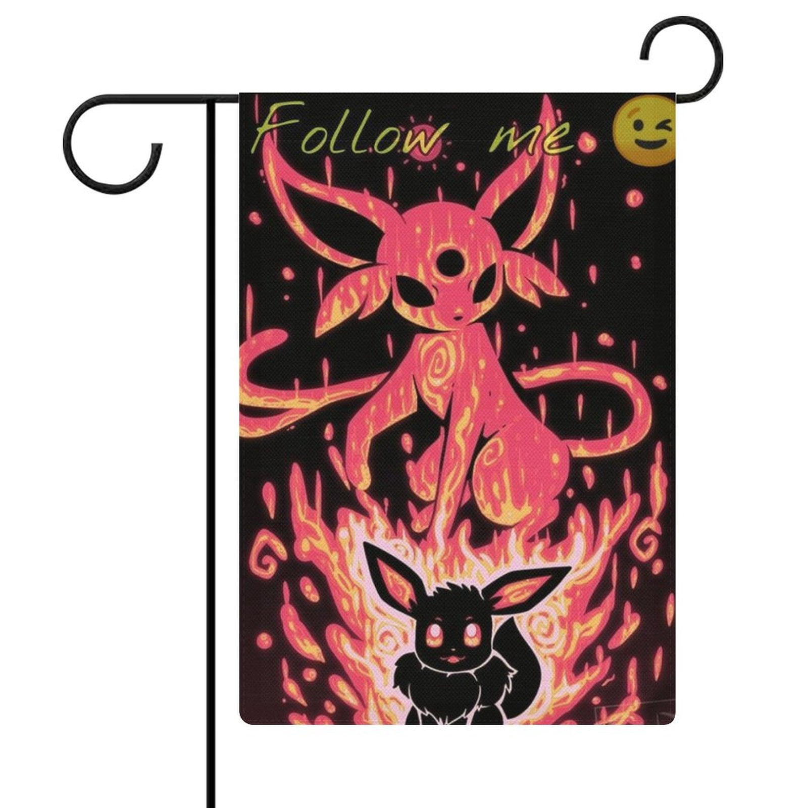 Anime Go Eevee Evolutions Garden Flag Beach Garden Flag Double Sided ...