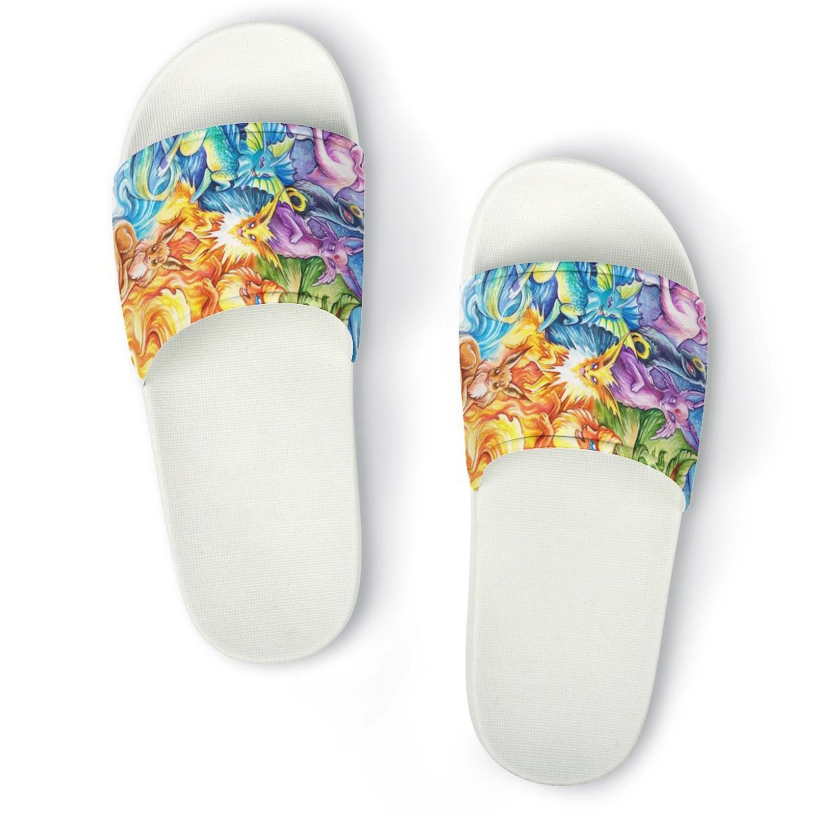 Anime Go Eevee Evolutions House Slides Non Slip Quick Drying Shower ...